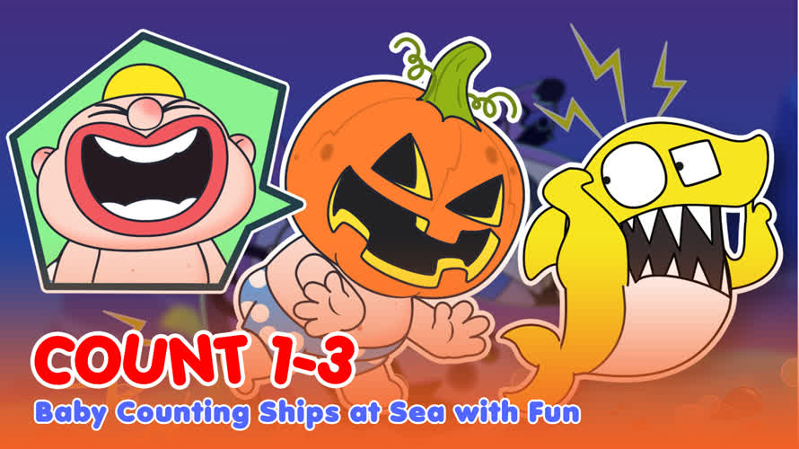 Baby Shark Halloween - Baby Shark are Afraid of Pumpkin Ghost | MyTV